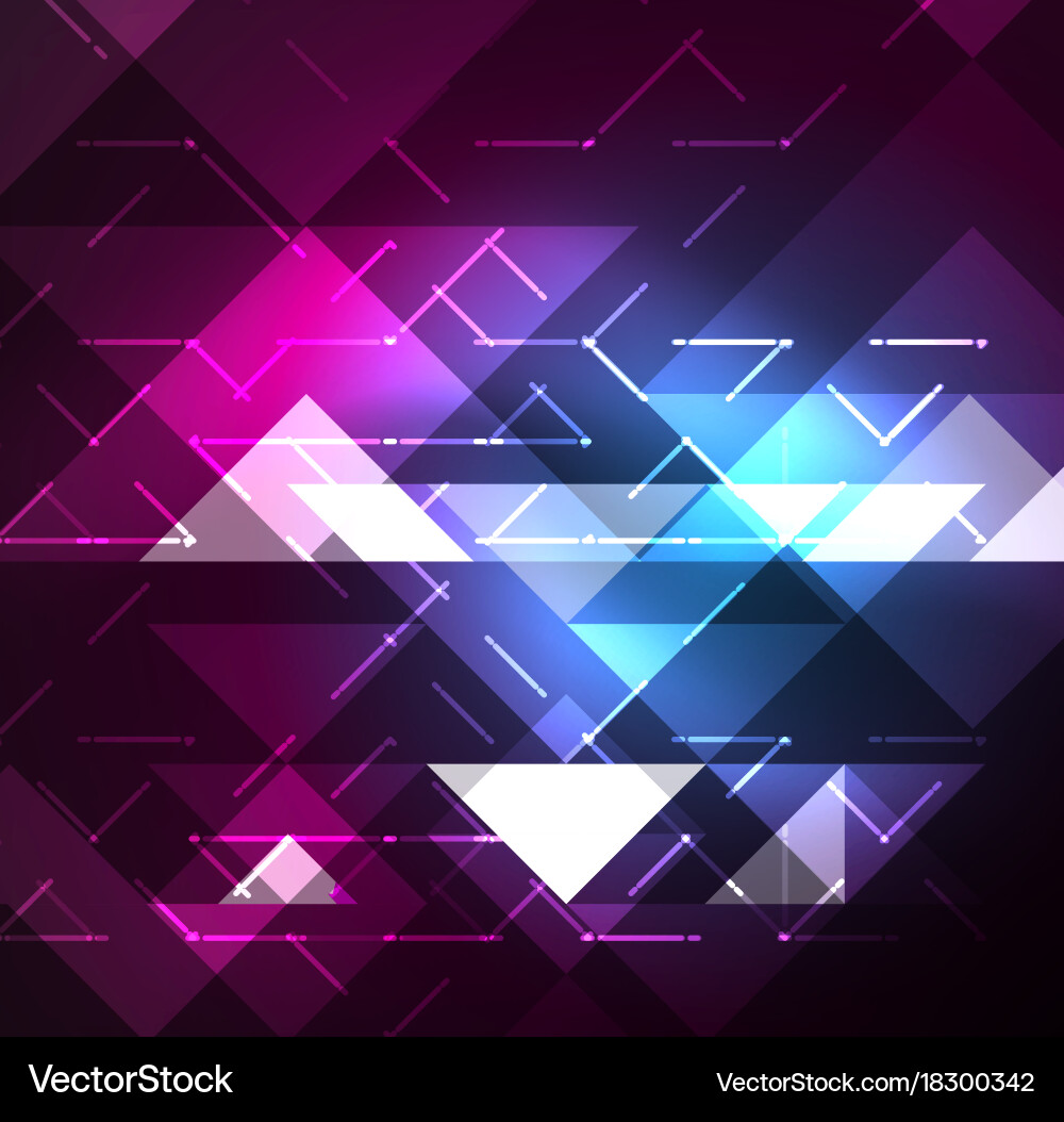 Cosmic electric background with shiny glowing Vector Image