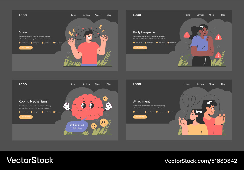 Emotional intelligence set emotions awareness Vector Image