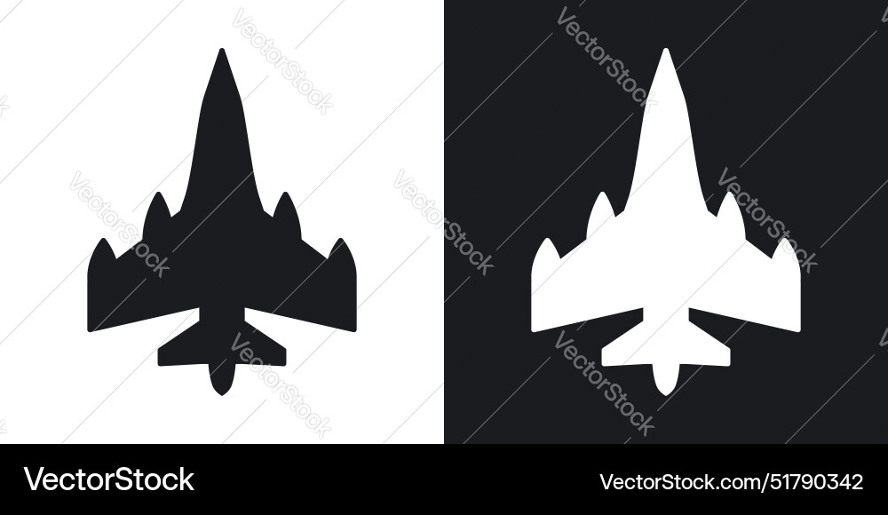 Fighter jet icon Royalty Free Vector Image - VectorStock