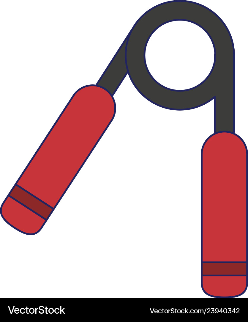 Fitness-Handgriff Symbol Cartoon Lizenzfreies Vektorbild