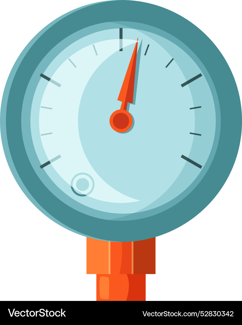 Manometer cartoon icon industrial pressure Vector Image