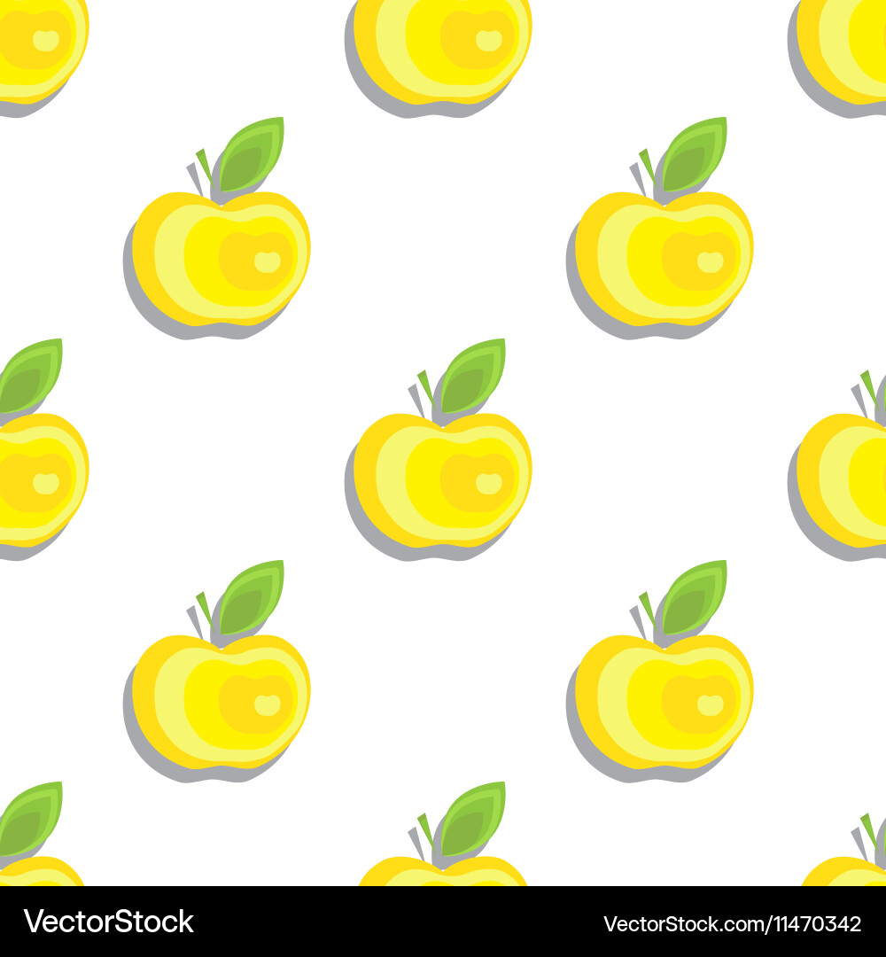 Seamless apple background pattern Royalty Free Vector Image