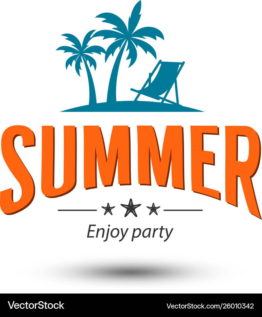 Summer Holiday Emblems Royalty Free Vector Image