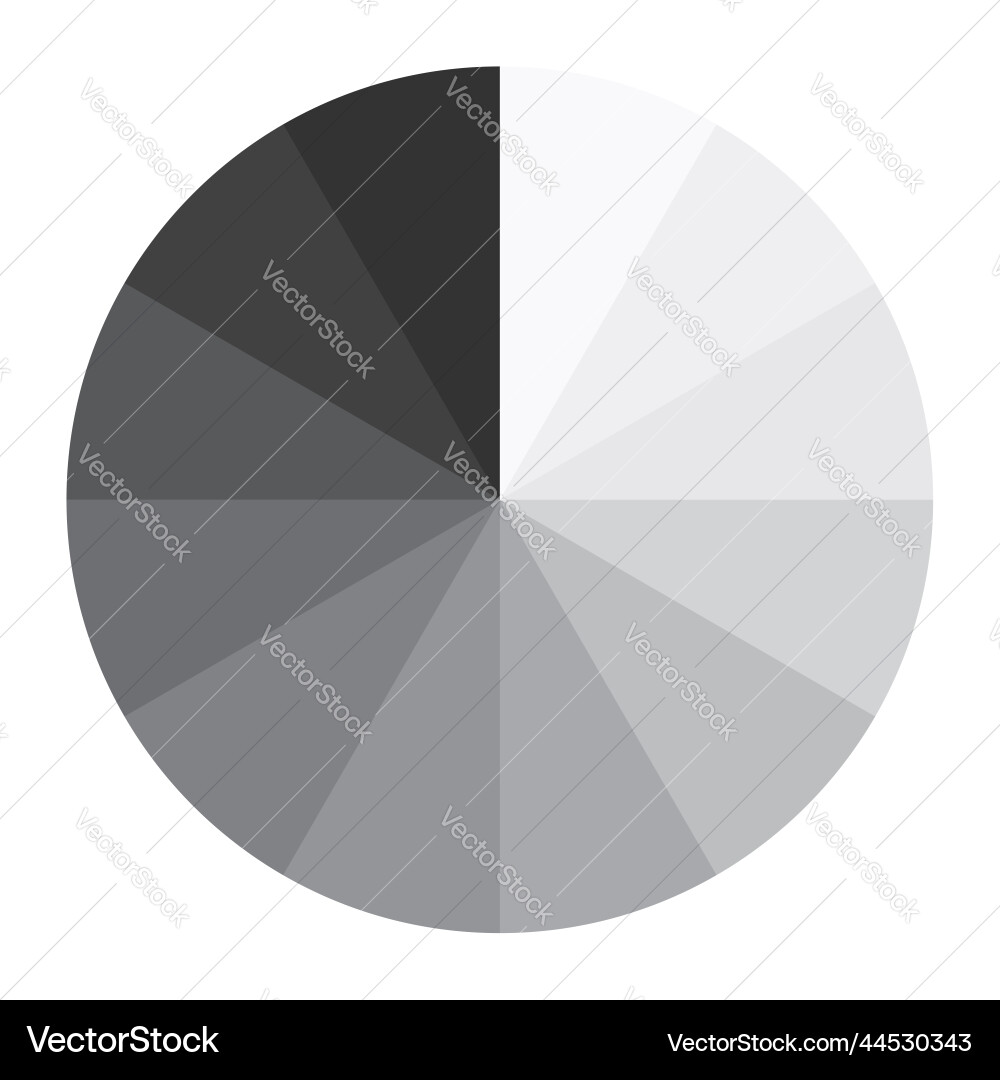 12 sectors Royalty Free Vector Image - VectorStock