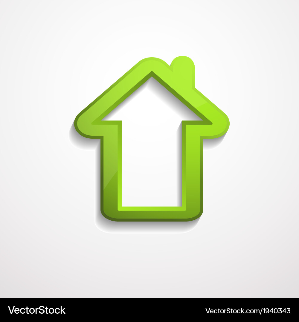3d house icon Royalty Free Vector Image - VectorStock