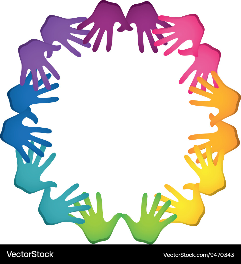 Abstract pictograph icon teamwork concept Vector Image