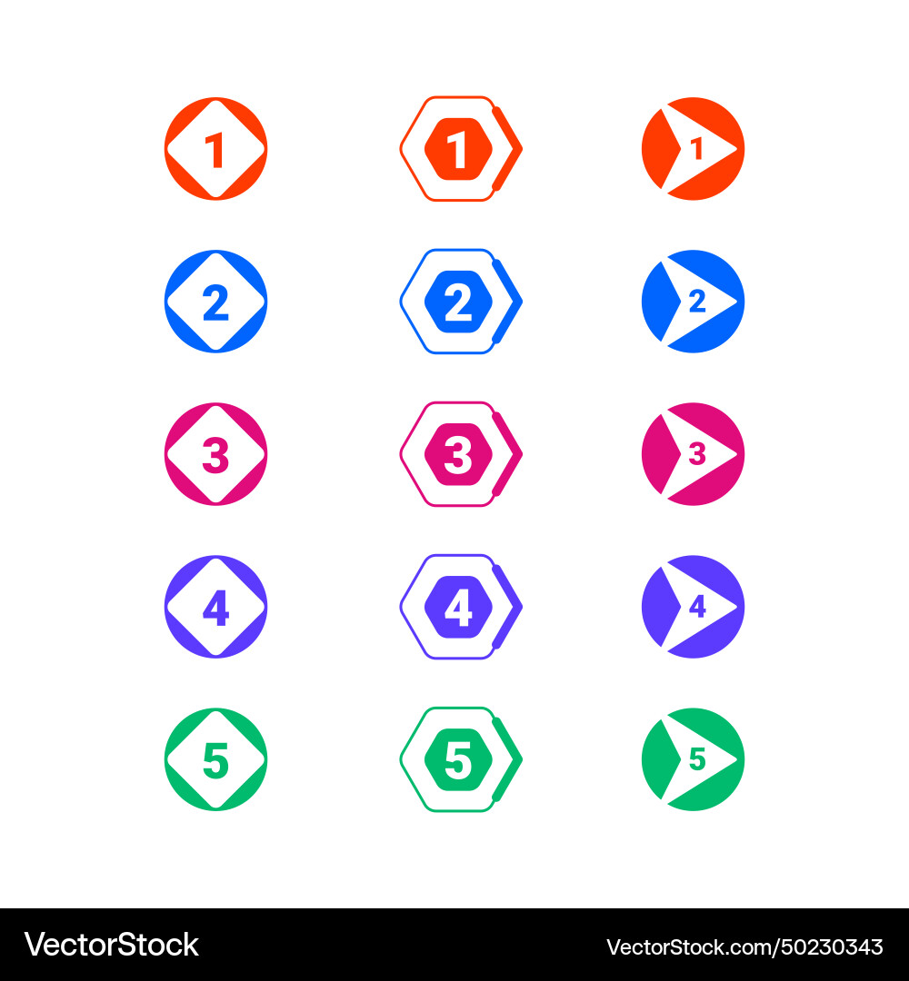 Bullet points 1 Royalty Free Vector Image - VectorStock