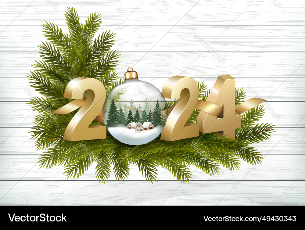 Christmas 2024 Celebration - Golden Numbers & Tree