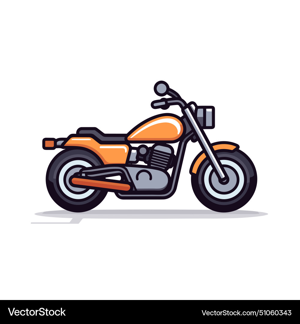 Classic motorcycle Royalty Free Vector Image - VectorStock