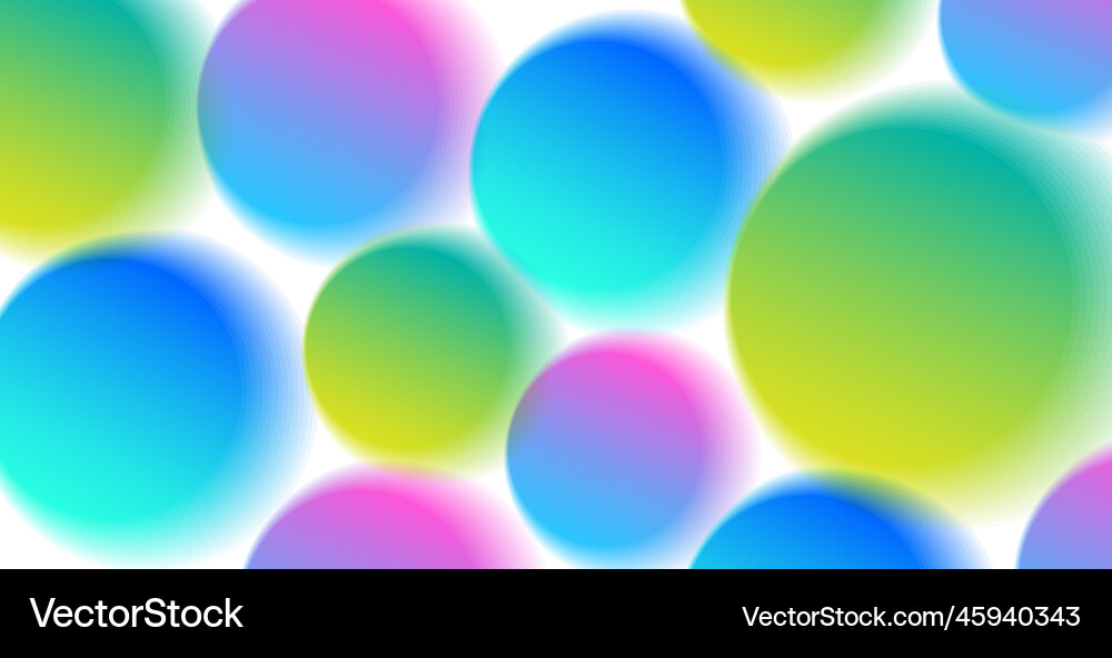 Colorful blurred bubbles creating smooth texture Vector Image
