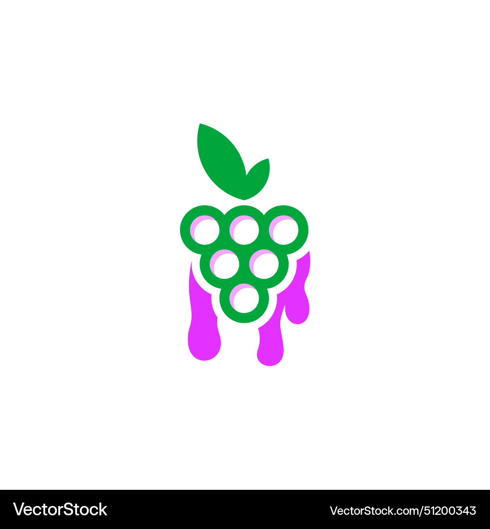 Grape logo Royalty Free Vector Image - VectorStock