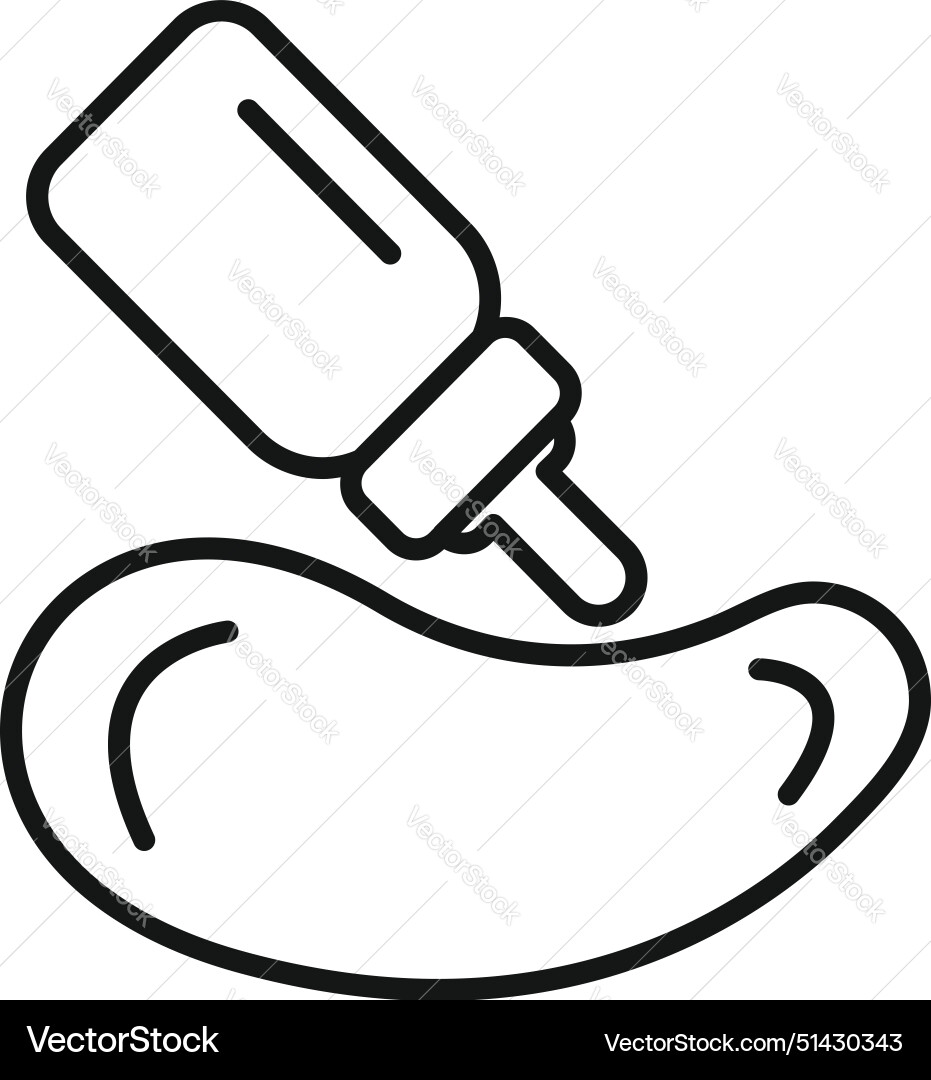 Hand drawn eye drops Royalty Free Vector Image