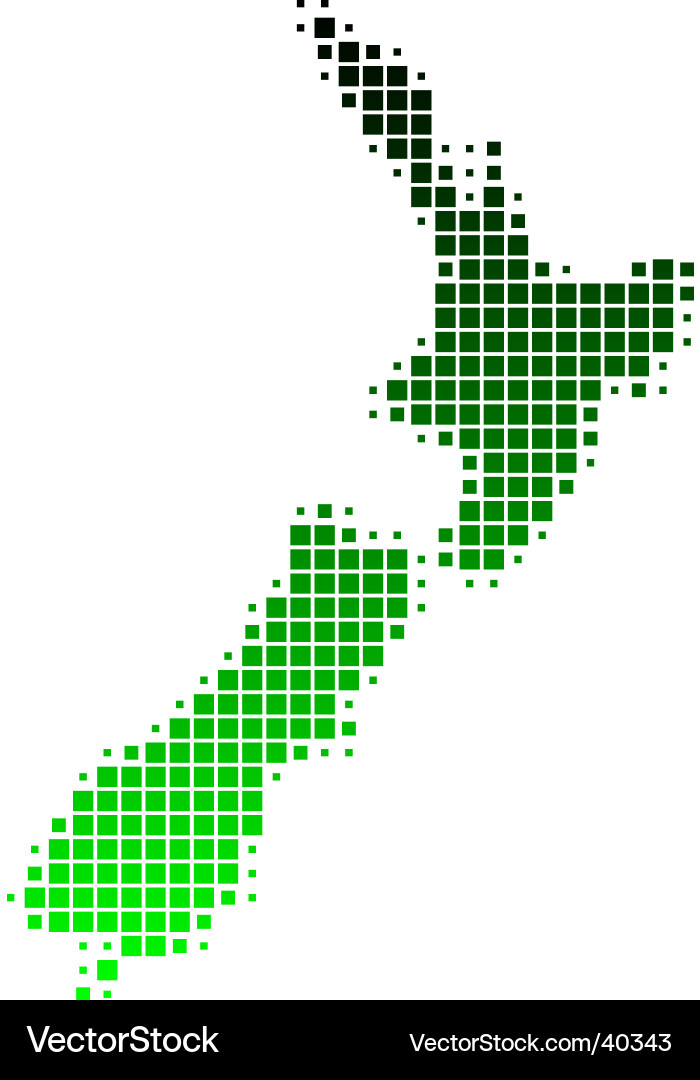 Map of new zealand Royalty Free Vector Image - VectorStock