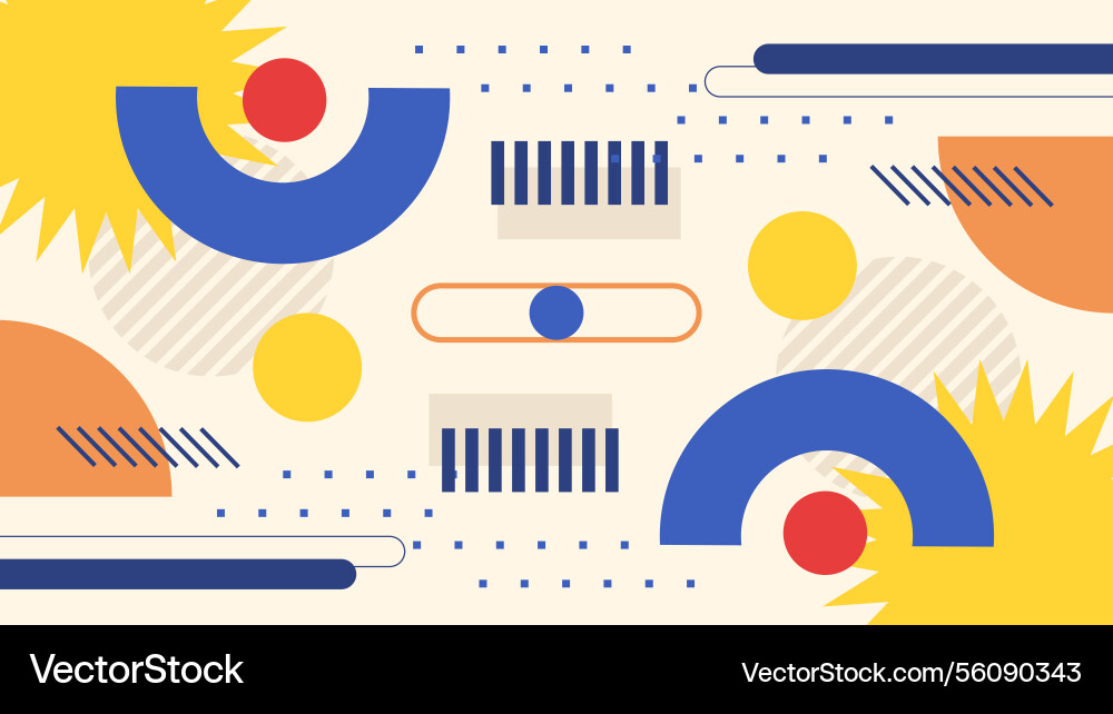 Vibrant geometric abstract background a dynamic Vector Image