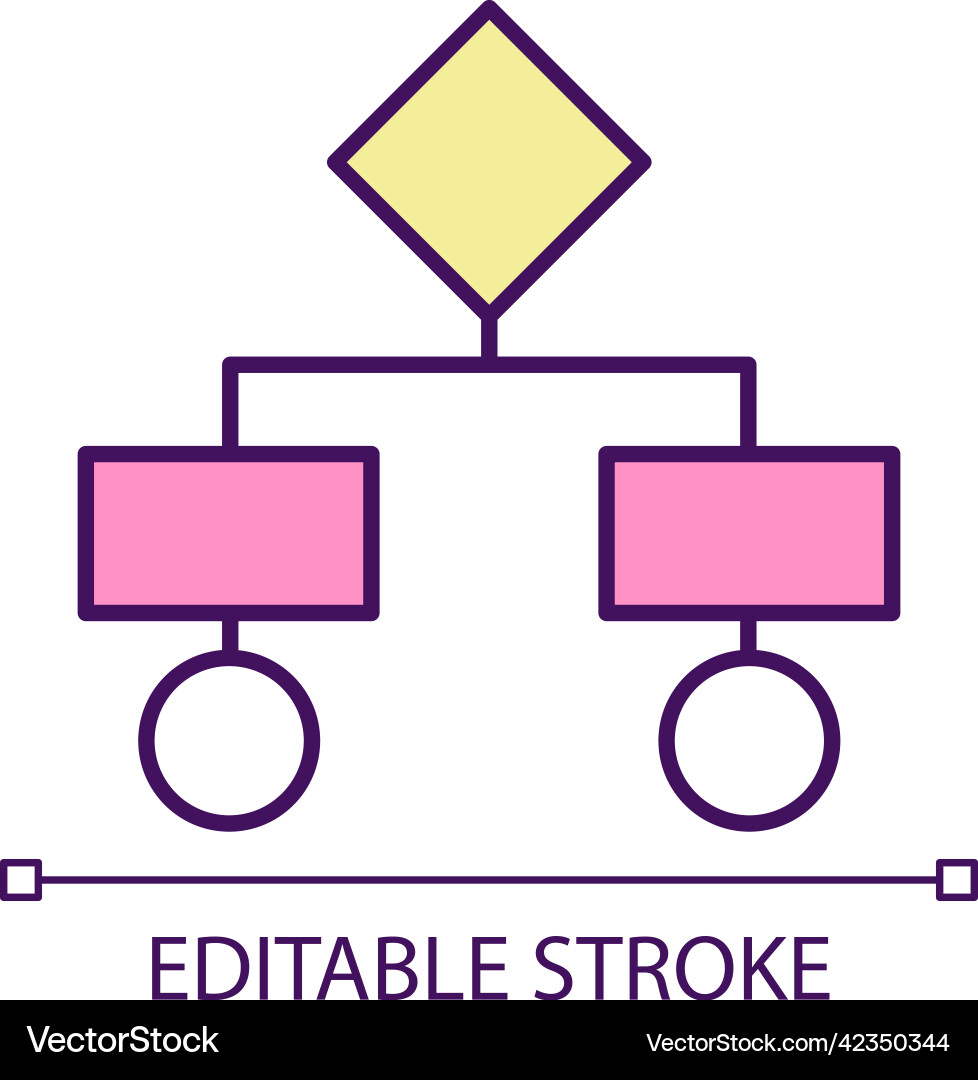 Algorithm structure rgb color icon Royalty Free Vector Image Algorithm structure rgb color icon Royalty Free Vector Image