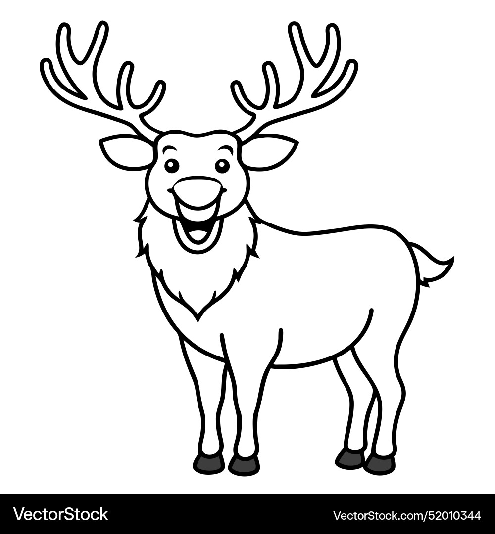 Elk smiles icon Royalty Free Vector Image - VectorStock