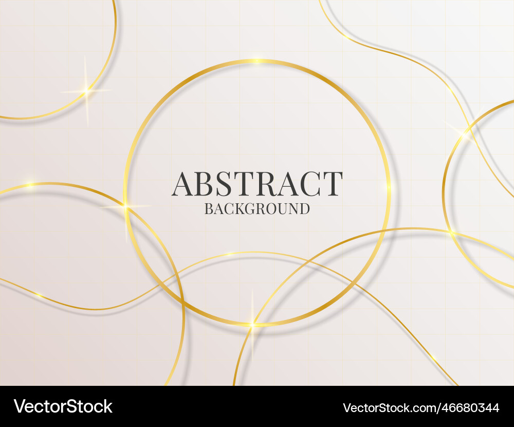 Golden ring banner luxury abstract background Vector Image