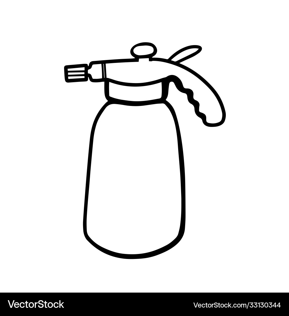 Hand sprayer for plants garden Royalty Free Vector Image