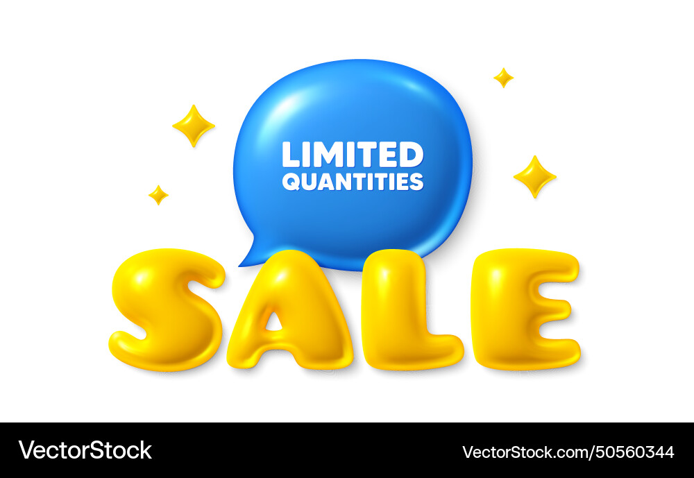 Limited quantities symbol special offer sign Vector Image