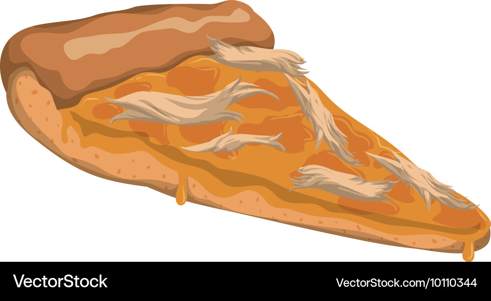 Pizza food menu fast dinner icon graphic Vector Image