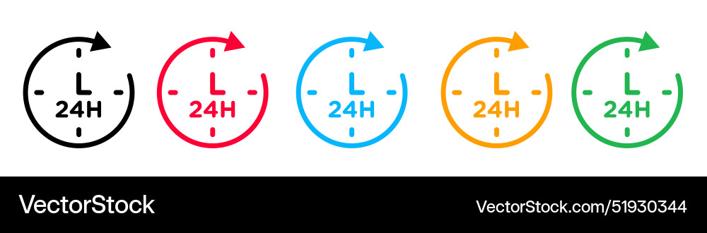 Round-the-clock customer support and delivery Vector Image