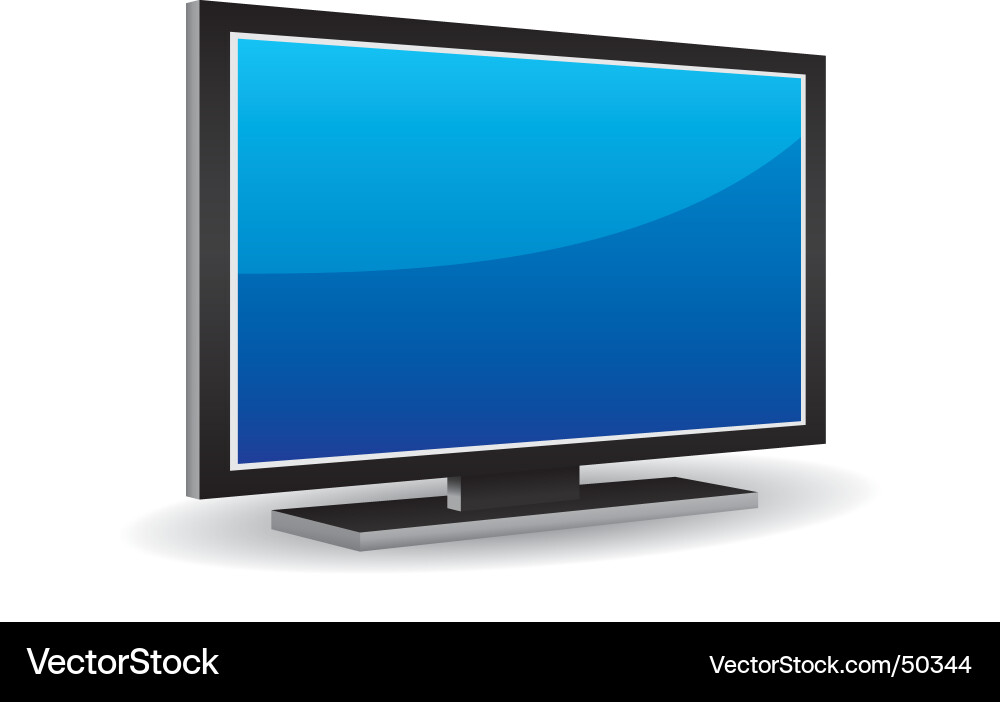 Widescreen tv Royalty Free Vector Image - VectorStock