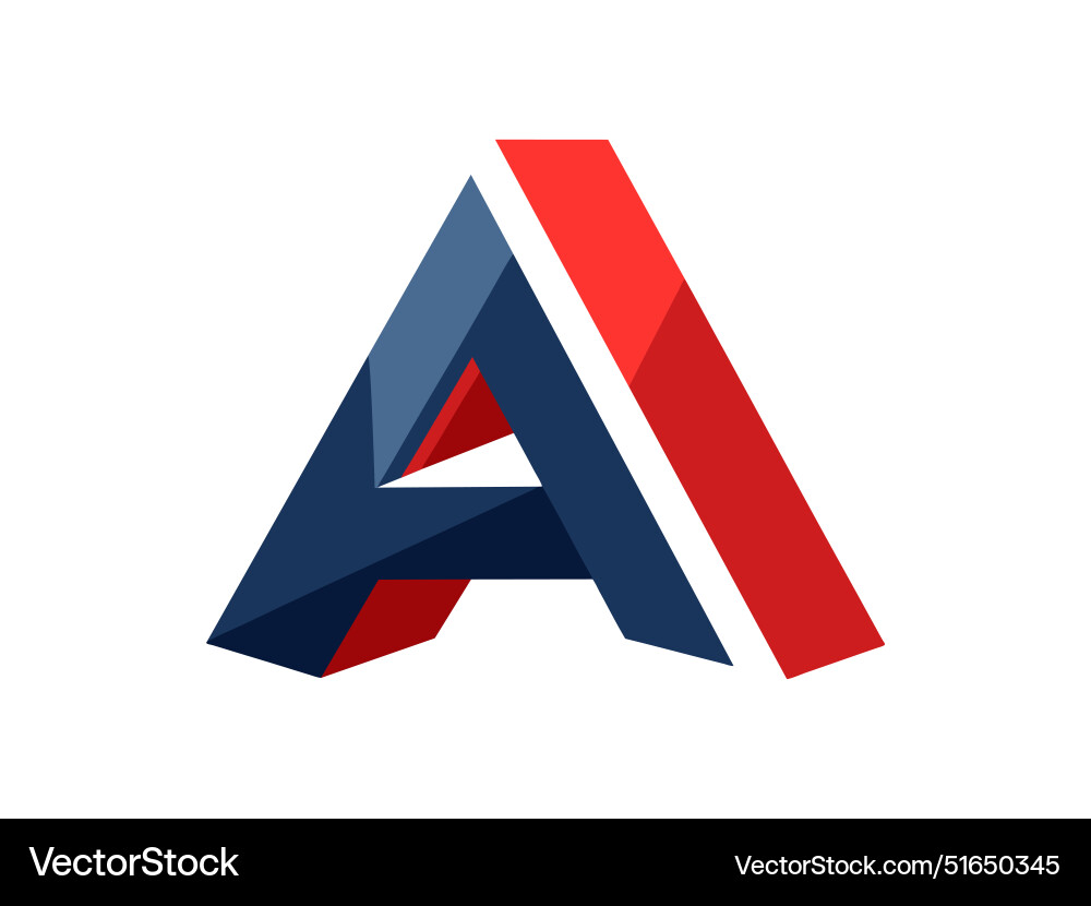 A letter Royalty Free Vector Image - VectorStock