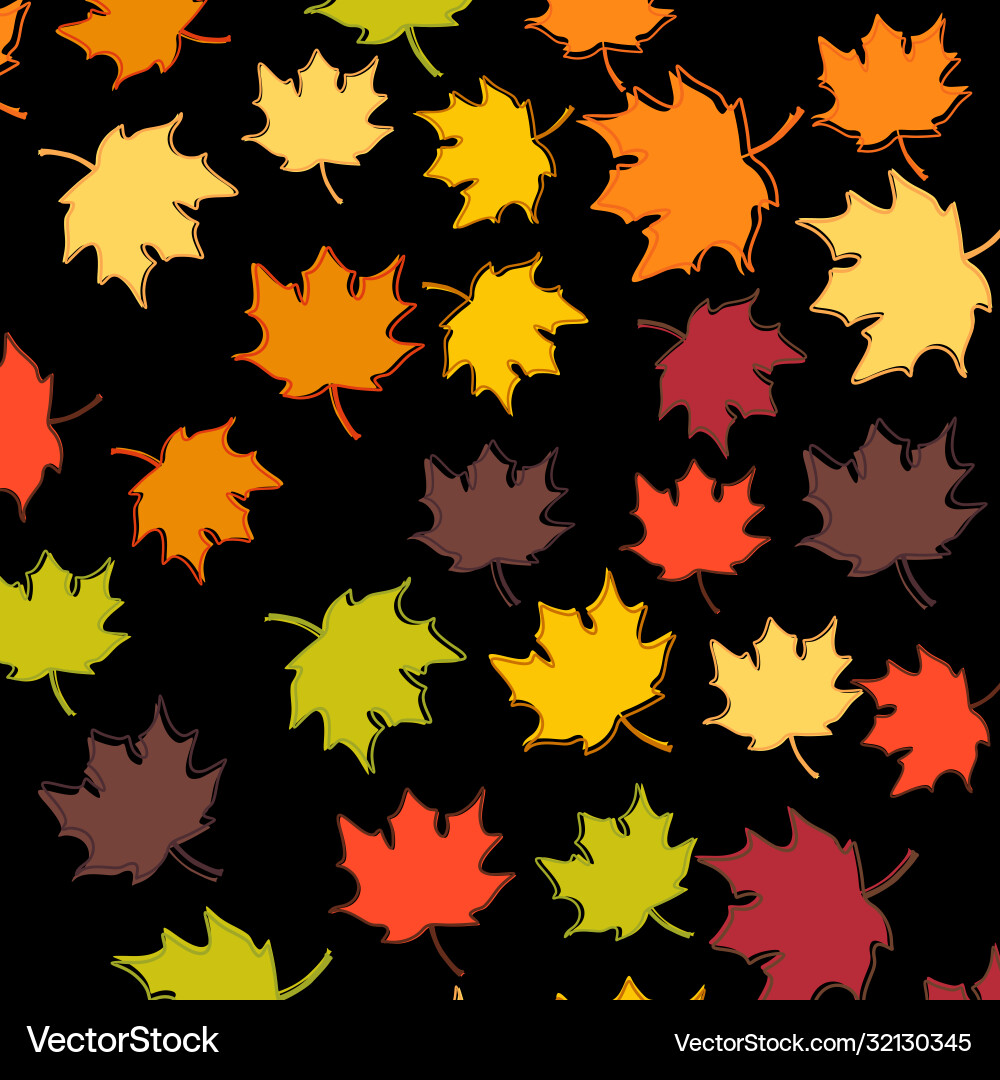 Autumn Leaf Backgrounds Royalty Free Vector Image