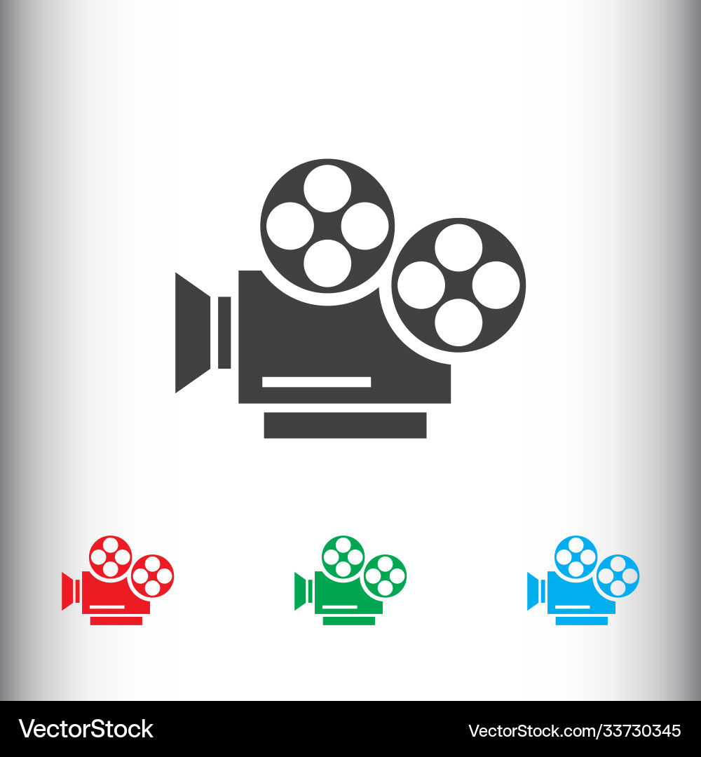 Cinema camera icon Royalty Free Vector Image - VectorStock