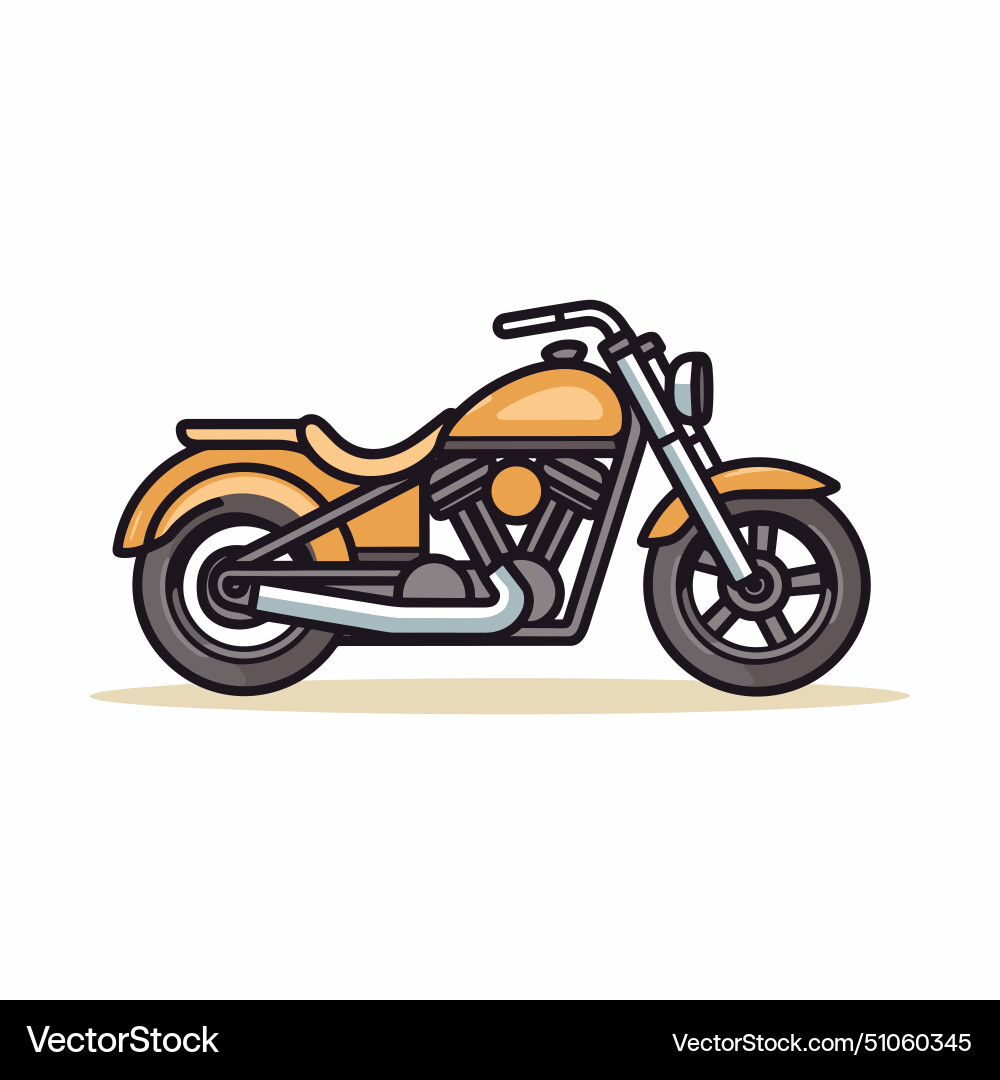 Classic motorcycle Royalty Free Vector Image - VectorStock