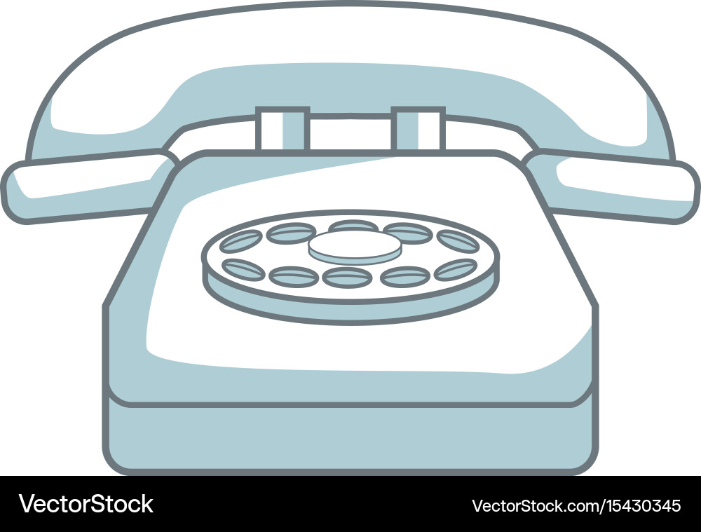 Classic telephone communication call device retro Vector Image