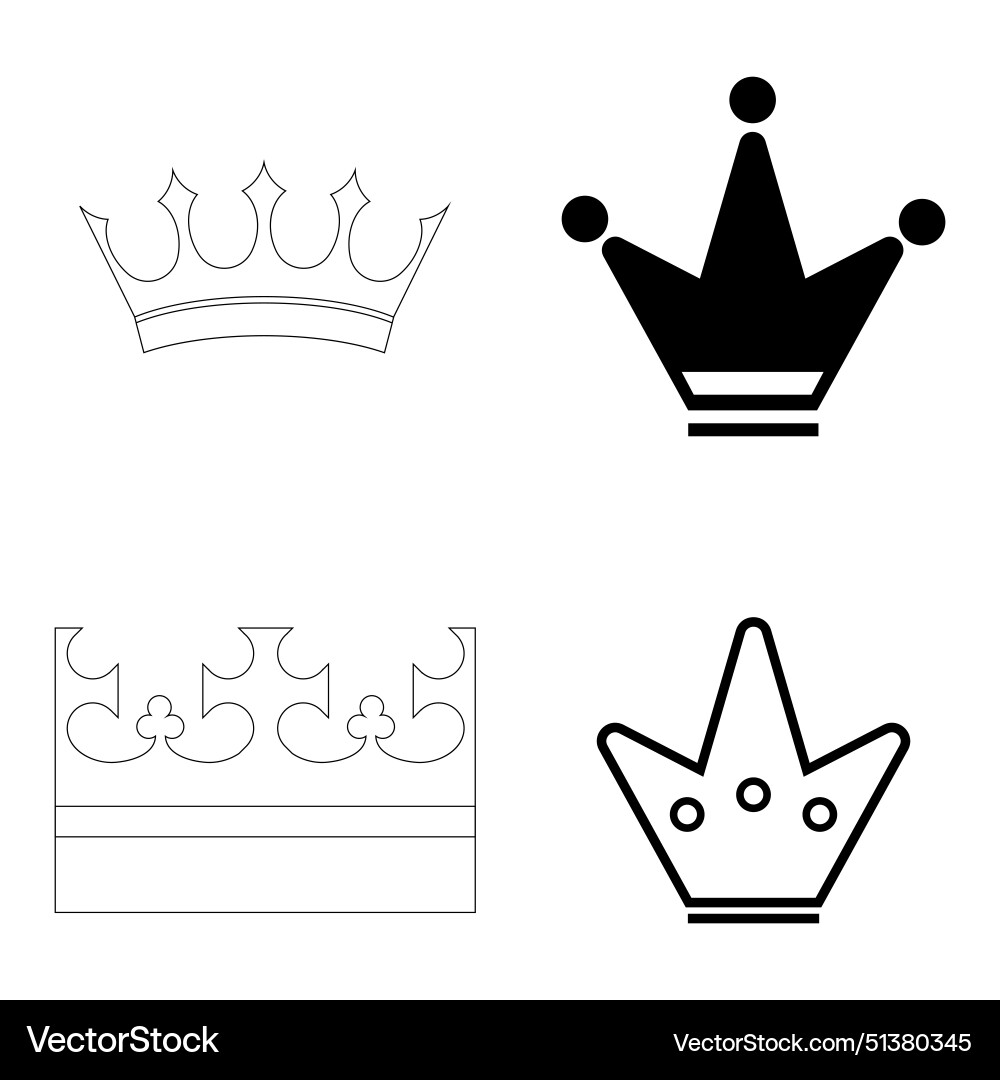 Crown icon element design Royalty Free Vector Image