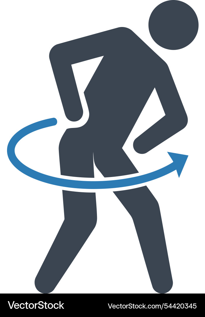 Morning routine exercise icon Royalty Free Vector Image