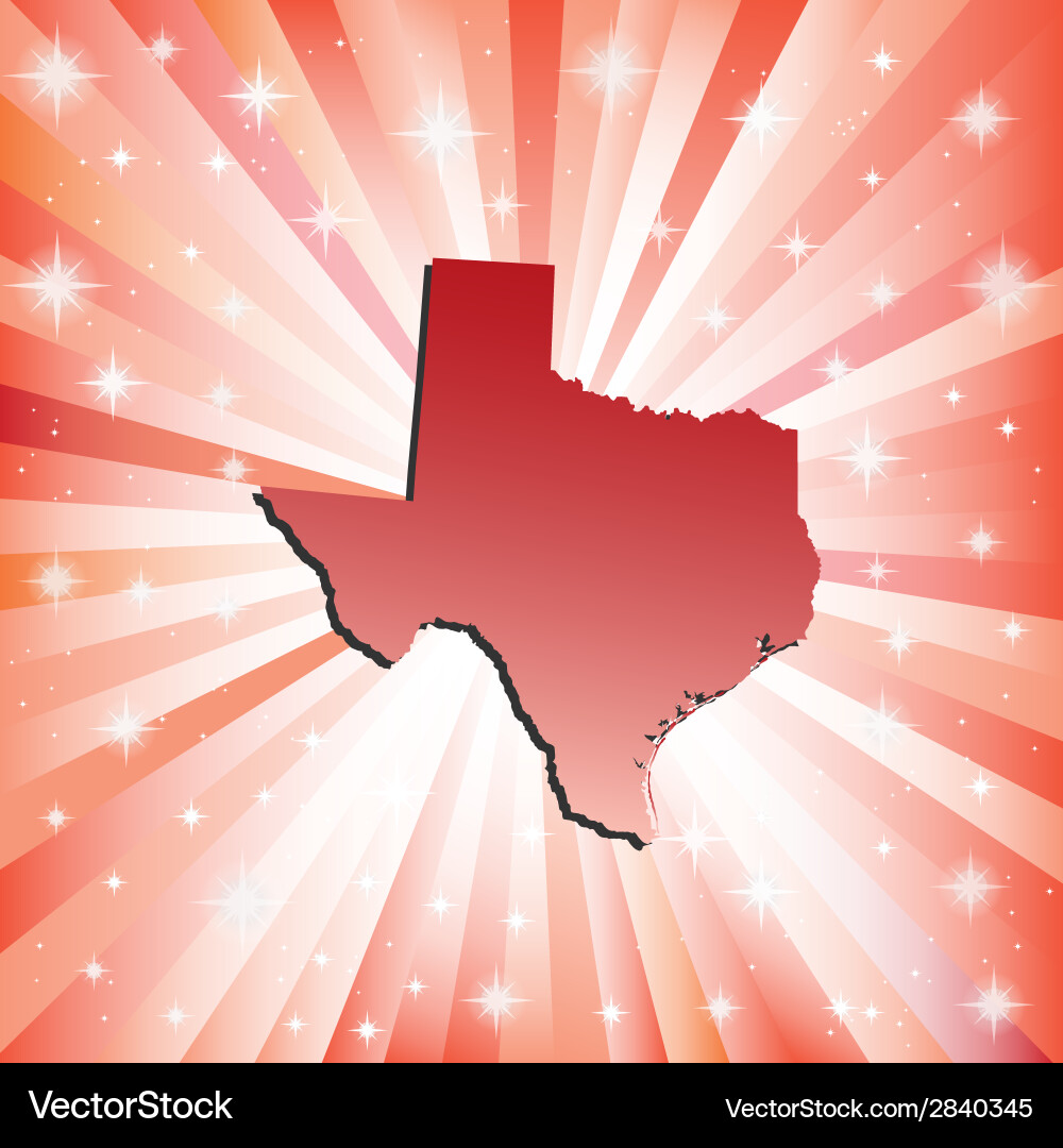 Red Texas State Flag Royalty Free Vector Image