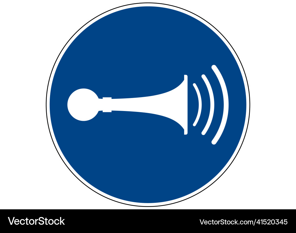 Sound Horn Alert Royalty Free Vector Image - VectorStock