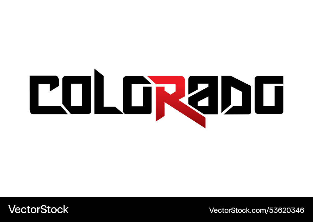 Colorado typography design Royalty Free Vector Image