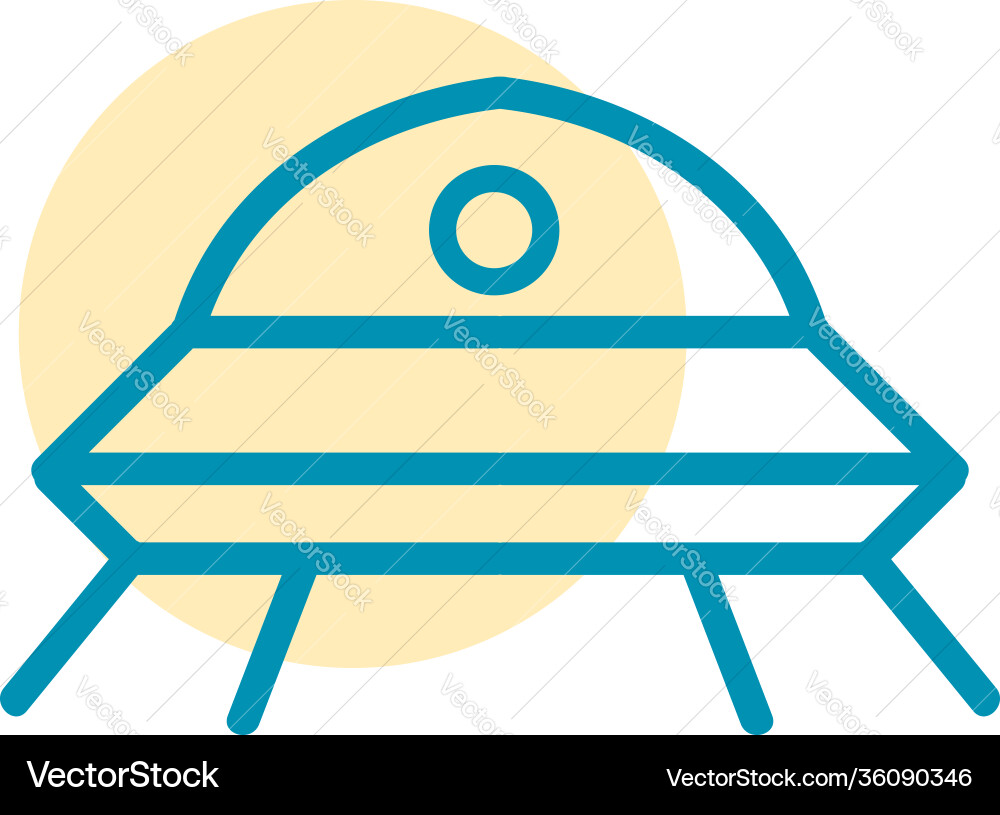 Invasion ufo on white background Royalty Free Vector Image