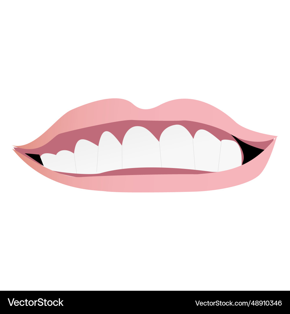 männlicher Mund Cartoon Lizenzfreies Vektorbild