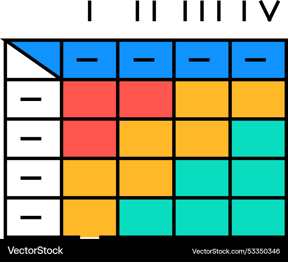 Risk assessment icon color Royalty Free Vector Image