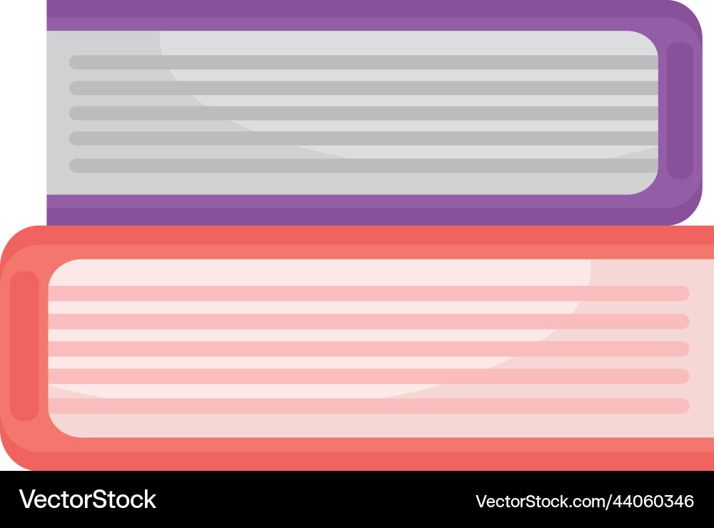 Two text books Royalty Free Vector Image - VectorStock