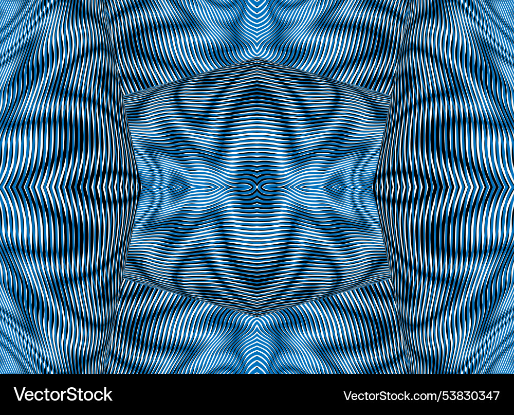 Geometric seamless ornament with optical illusion Vector Image