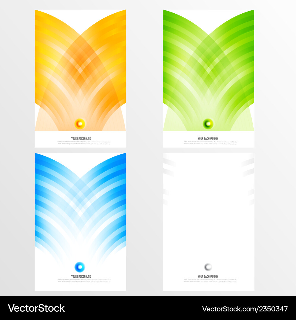 Modern Blue Line Banners Royalty Free Vector Image
