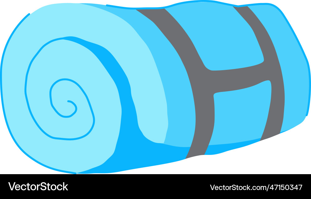 Outdoor sleeping pad cartoon Royalty Free Vector Image