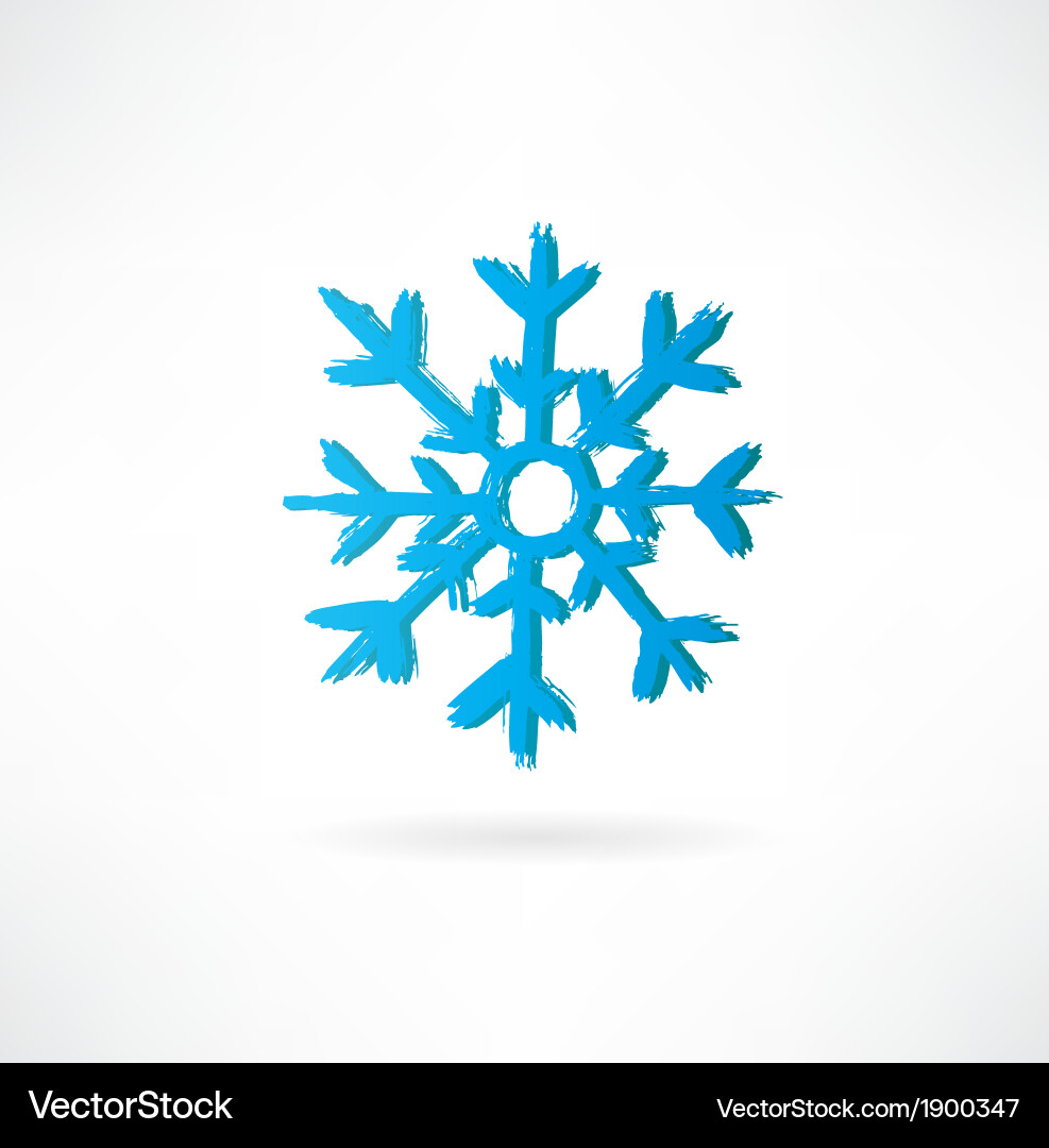 Snowflake Royalty Free Vector Image - VectorStock