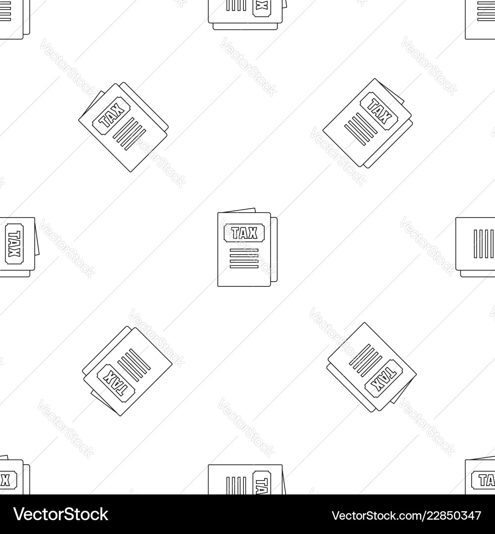 Tax pattern seamless Royalty Free Vector Image