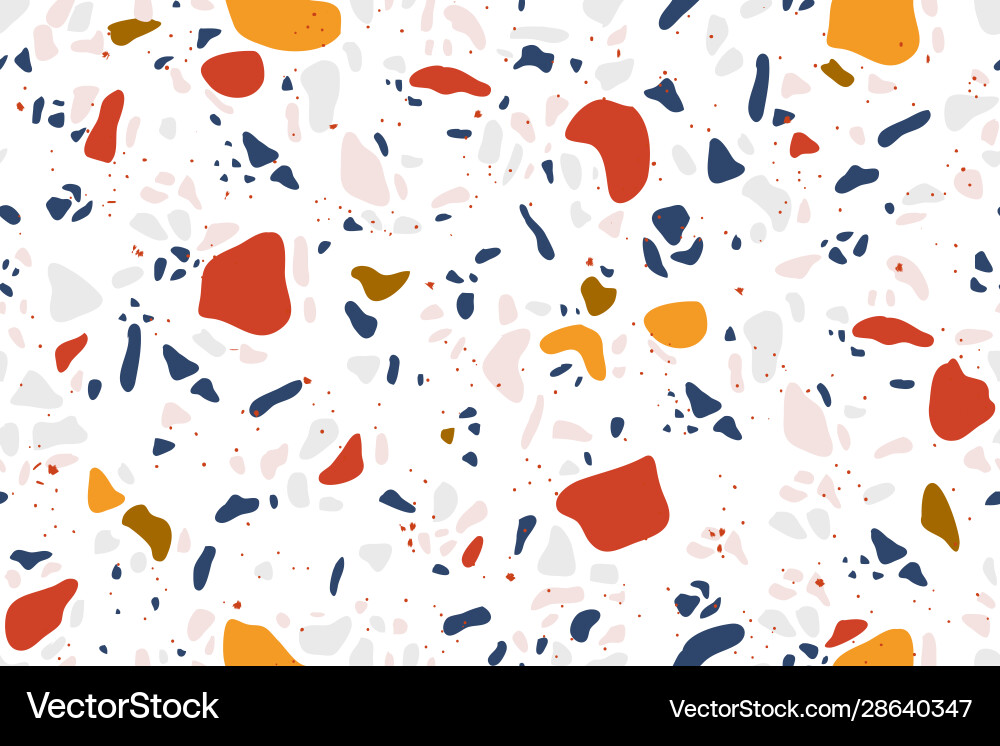 Terrazzo Stone Pattern Royalty Free Vector Image