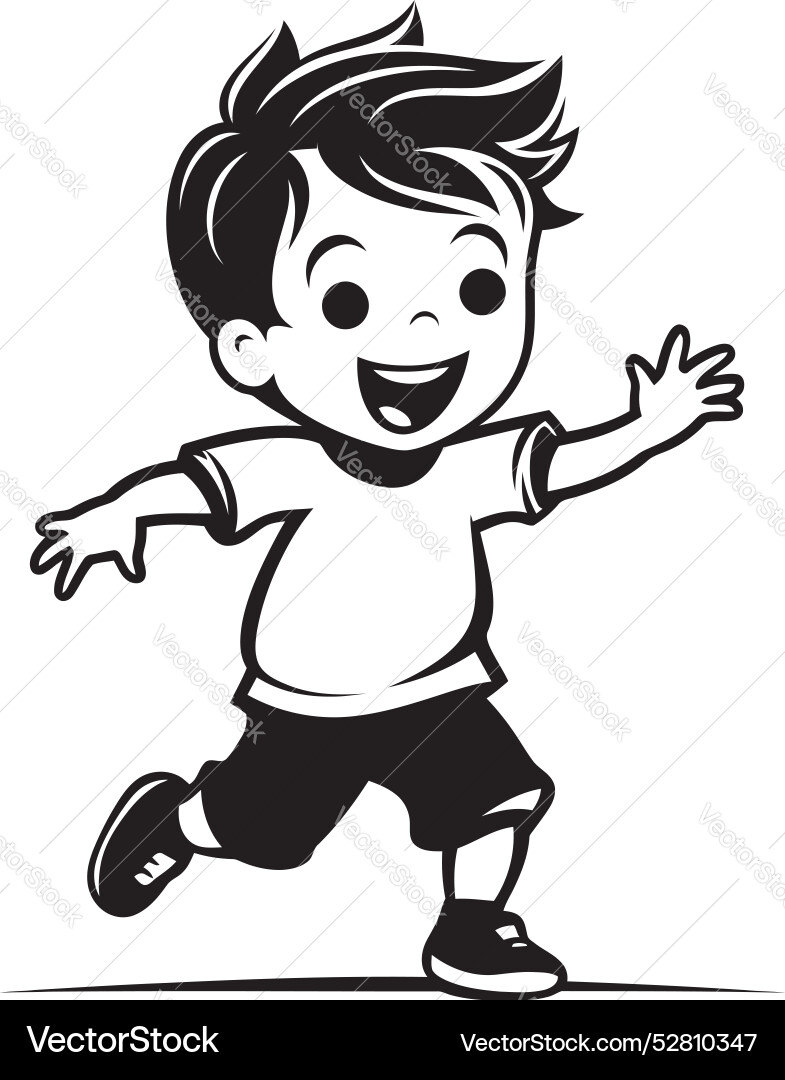 Tiny tots small kid icon joyful jester logo design