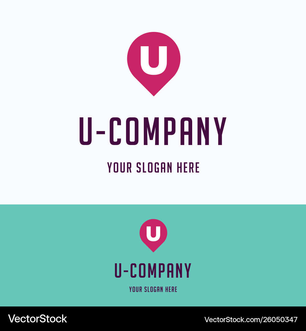 U company logo Royalty Free Vector Image - VectorStock