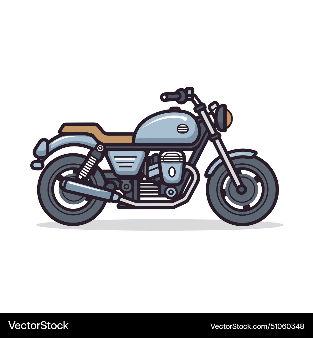 Classic motorcycle Royalty Free Vector Image - VectorStock