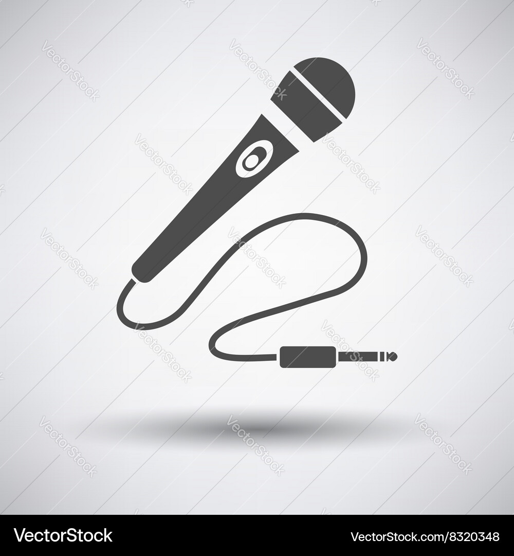 Karaoke microphone icon Royalty Free Vector Image